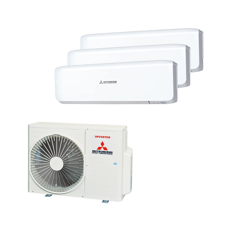 Klimaanlage Mitsubishi Multisplit- Set Außengerät SCM60ZS-W mit 3 ...